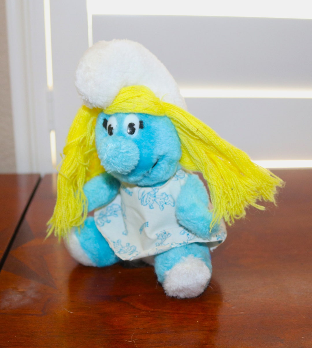 Vintage 1981 Smurfette From the Smurfs Plush Toy Doll, Peyo Smurf 80s ...