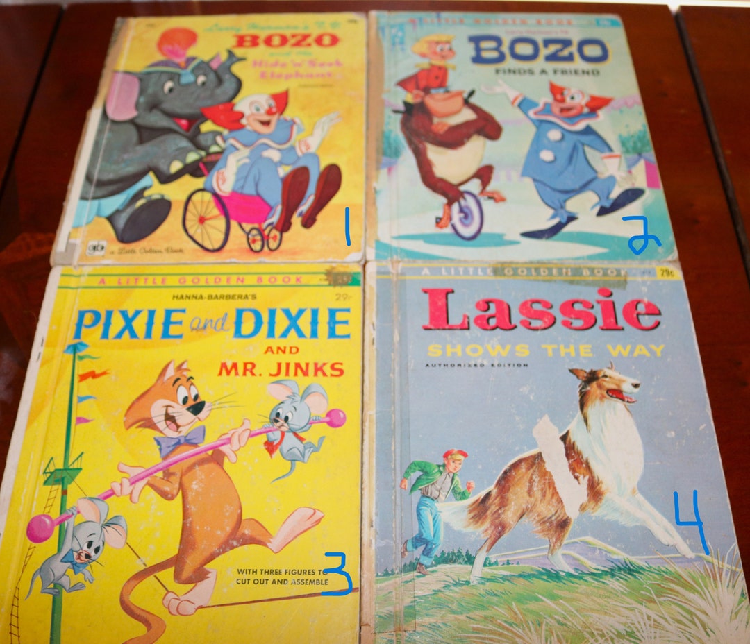 Vintage Little Golden Books! Build Your Vintage Cartoon Character LGB ...