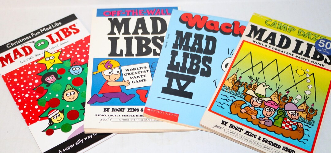 Vintage Mad Libs Bundle! Set of 4 Mad Libs Books - Unused No Writing ...