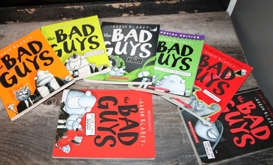 Kids' Chapter Book Bundle the Bad Guys Aaron Blabey books 1, 2, 6, 7, 8 ...