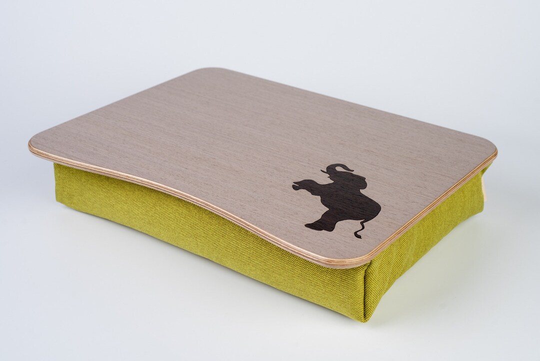 Elephant Laptop Bed Tray: Oak Veneer, Foam Cushion - Etsy