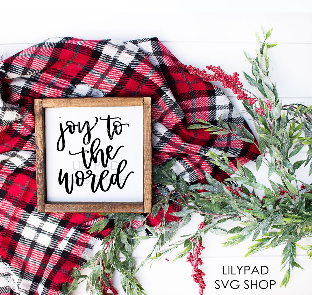 Joy to the World SVG Joy Christmas Svg Cut File Silhouette Svg Cricut ...