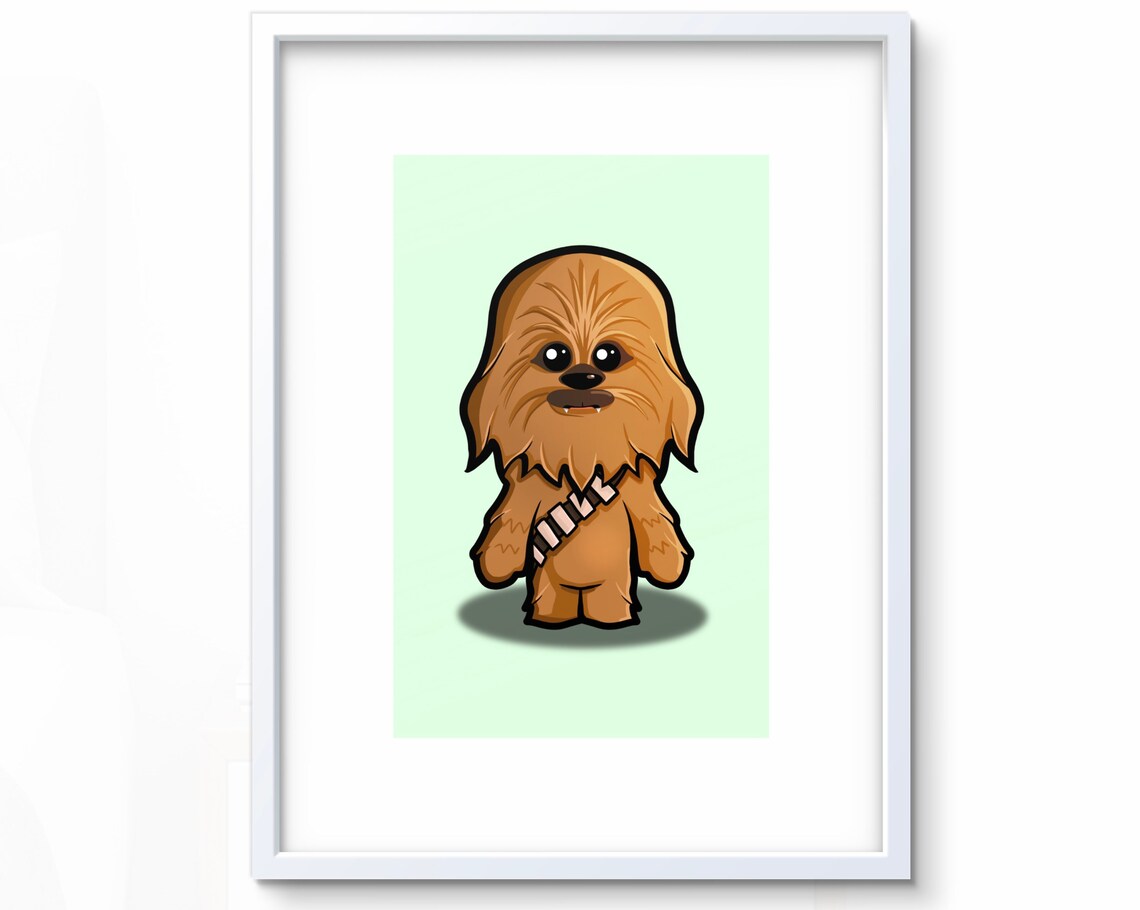 Chewie, Wookiee, Star Wars, Chibi, PNG Digital Download (Instant ...
