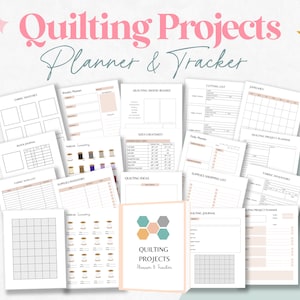 Quilting Projects Planner & Tracker, Sewing Tracker for Quilting ...