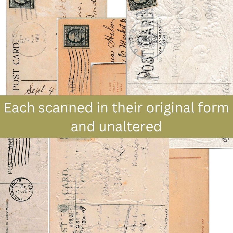 Digital Download of Antique Postcards - Etsy