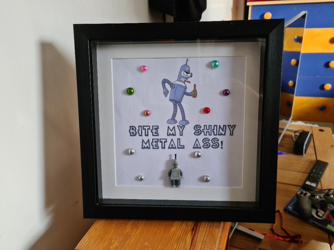 Futurama Bender Lego Minifigure Frame - Etsy