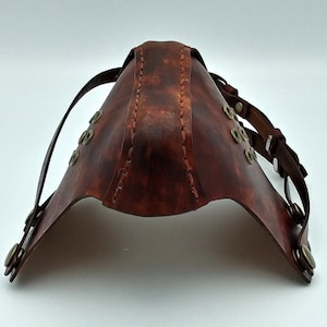 Mask Leather, Protective Face Mask. Brown. Ready to Ship! 100% Hand ...