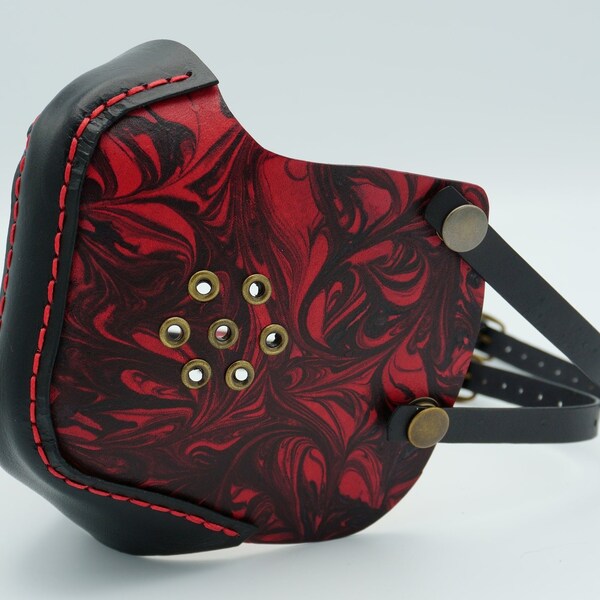 Leather Face Mask - Etsy