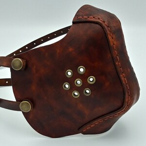 Mask Leather, Protective Face Mask. Brown. Ready to Ship! 100% Hand ...