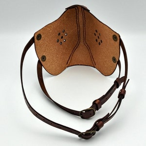 Mask Leather, Protective Face Mask. Brown. Ready to Ship! 100% Hand ...