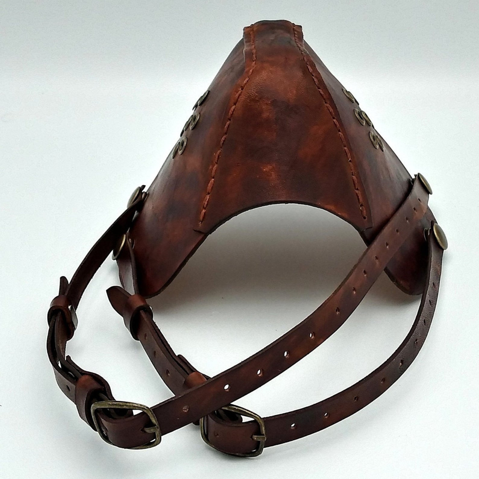 Mask Leather Protective Face Mask. Brown. Ready to Ship 100% - Etsy