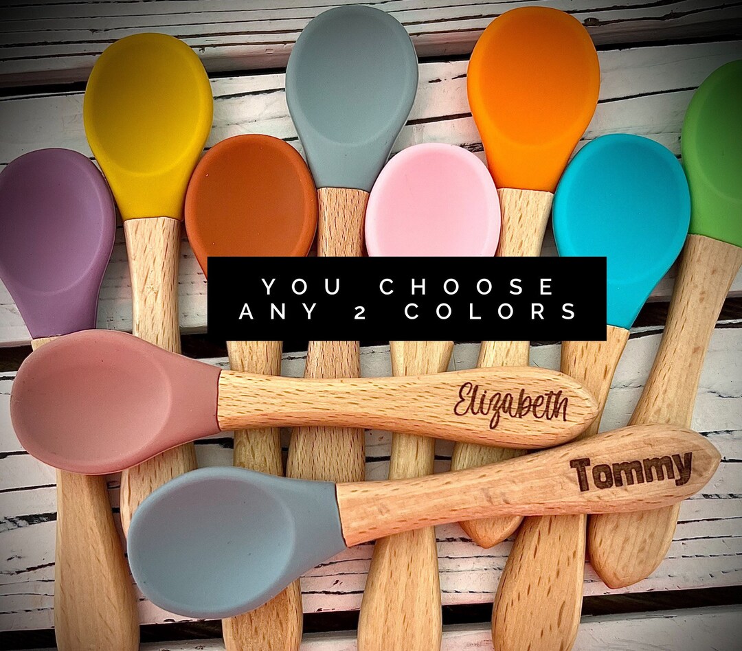 Engraved Baby Spoon Personalized Baby Spoon Baby Spoon With Name Wood ...