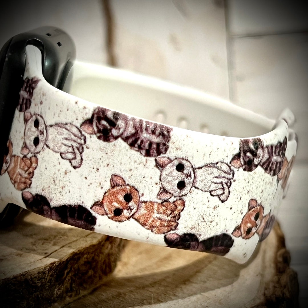 Cat Watch Band Cats Watch Band Kitty Watch Band Engraved Watch - Etsy