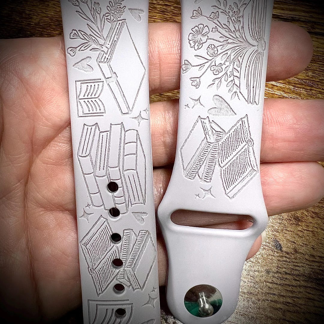 Books Watch Band Book Watch Band Reading Watch Band Silicone Band Read ...