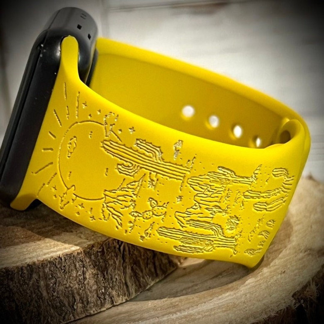 Cactus Watch Band Engraved Cactus Watch Band Cacti Watch Band Desert ...
