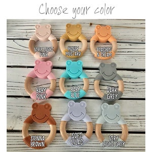 Personalized Baby Teether Bear Baby Teether Wooden Baby Teether Baby ...