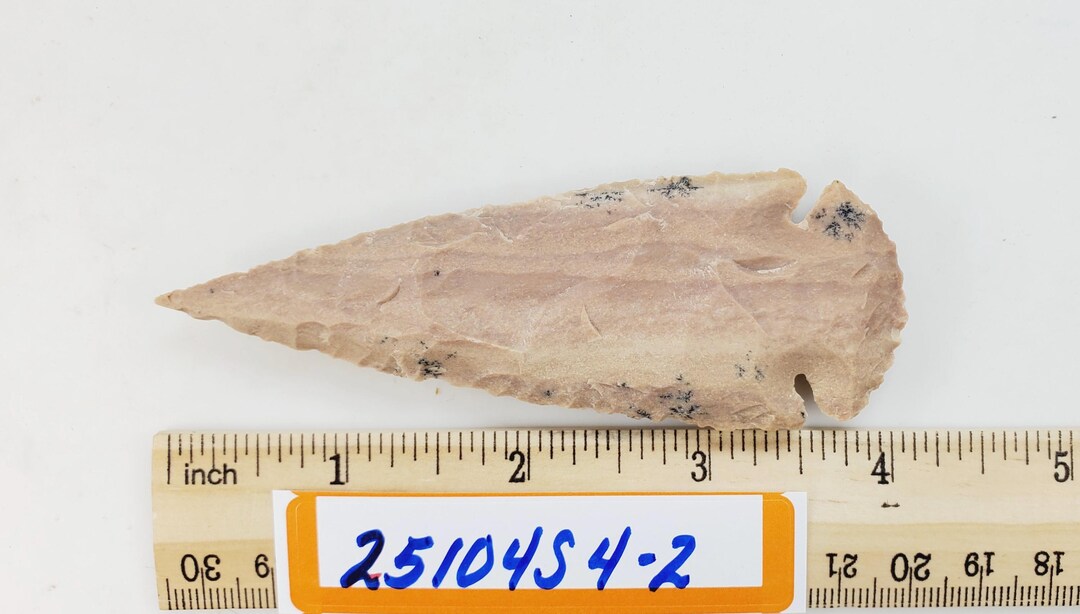 4" Stone Spearhead, Lance Point, Drill Point, Hand Made Knapped - Etsy