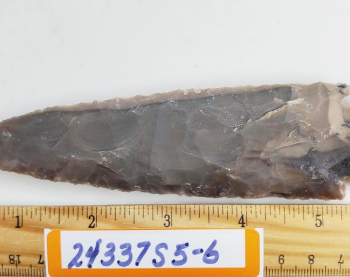 5.8" Spearhead, Lance Head, Drill Point - Hand Knapped Agate - Etsy