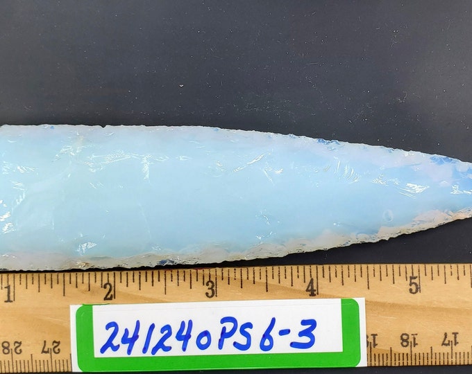 6.25" Opalite Spearhead, Lance Head, Drill Point - Hand Knapped ...