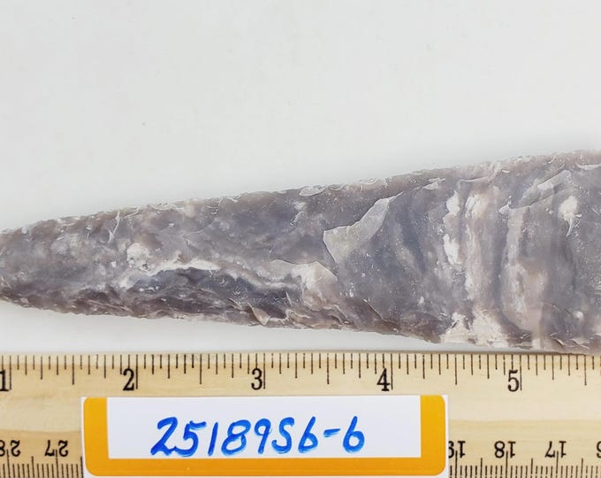 6.25" Spearhead, Lance Head, Drill Point - Hand Knapped Agate - Etsy