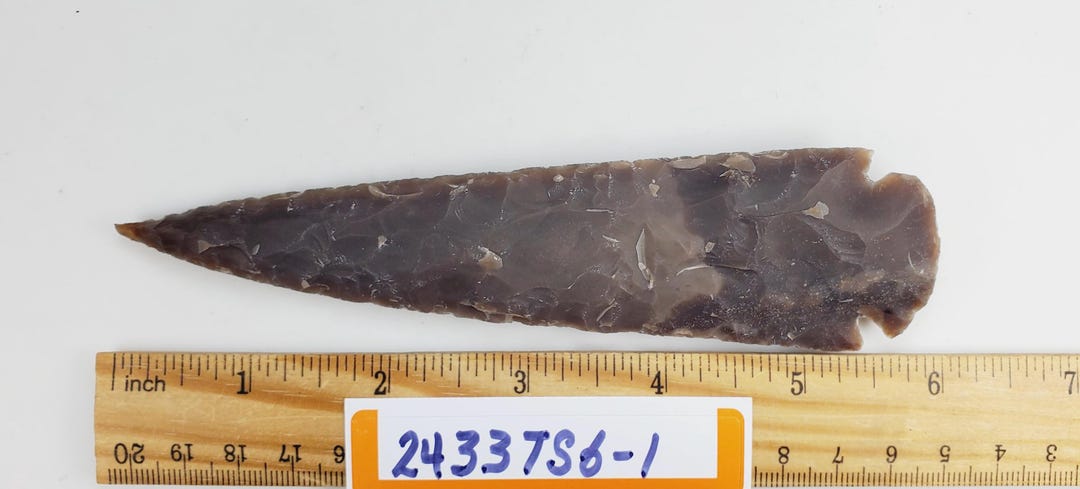 6" Spearhead, Lance Head, Drill Point - Hand Knapped Agate - Etsy