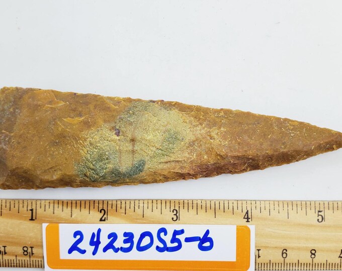 5.5" Spearhead, Lance Head, Drill Point - Hand Knapped Agate - Etsy