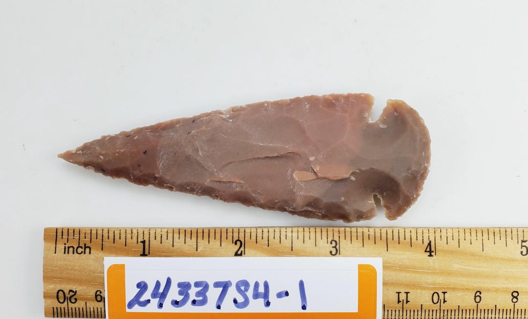 4" Stone Spearhead, Lance Point, Drill Point, Hand Made Knapped - Etsy