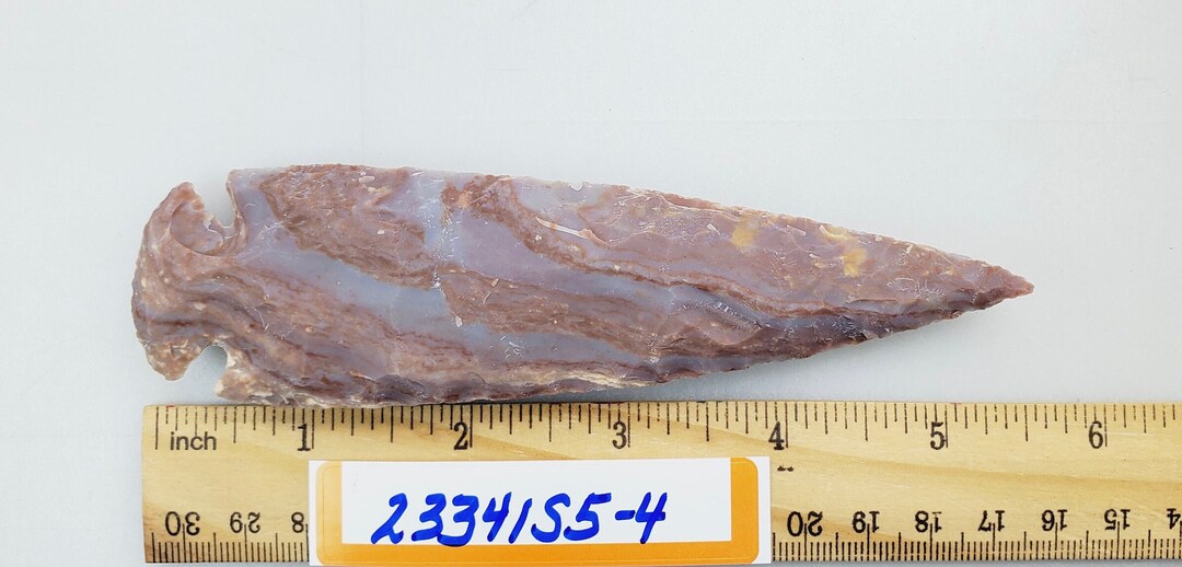 5.5 Spearhead Lance Head Drill Point Hand Knapped - Etsy