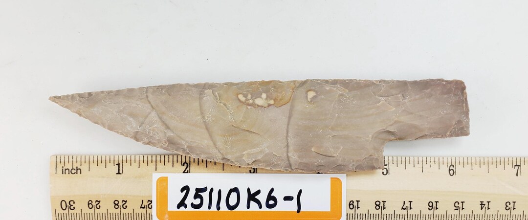 6" Stone Knife Blade - Hunting - Skinning - Hand Knapped Agate - Etsy