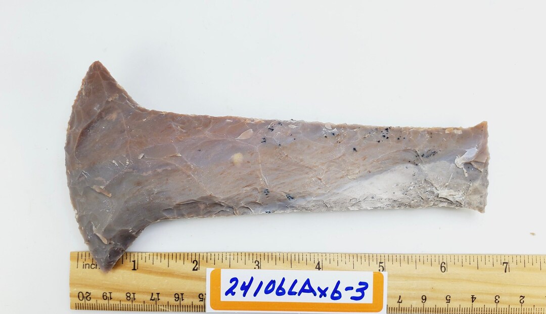 6.7 Lakota Style Stone Ax Head Hand Knapped Agate. - Etsy