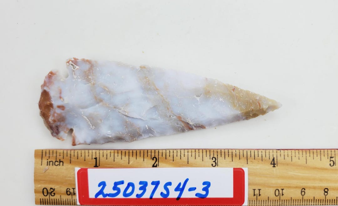 4" Stone Spearhead, Lance Point, Drill Point, Hand Made Knapped - Etsy