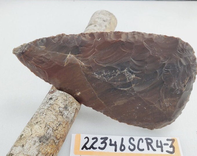 4.75" Stone Scraper Bi-face Blade - Hand Knapped - Etsy