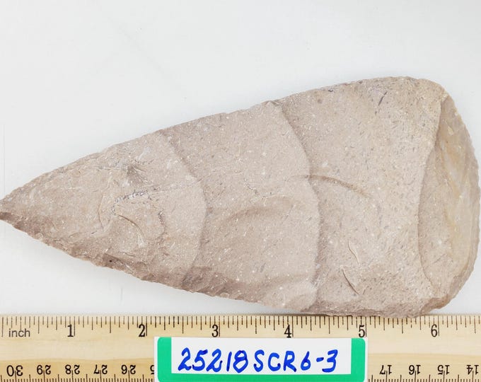 5.25" Stone Scraper - Biface - Skinner - Knife - Hand Knapped Agate - Etsy