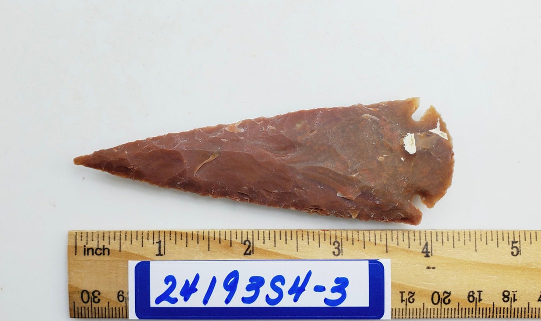 4.25" Stone Spearhead, Lance Point, Drill Point, Hand Made Knapped - Etsy