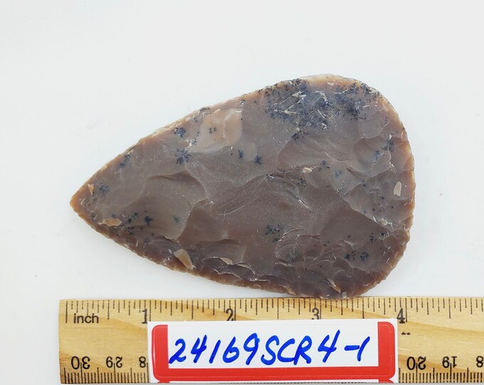 4" Stone Scraper - Biface - Skinner - Knife - Hand Knapped Agate - Etsy