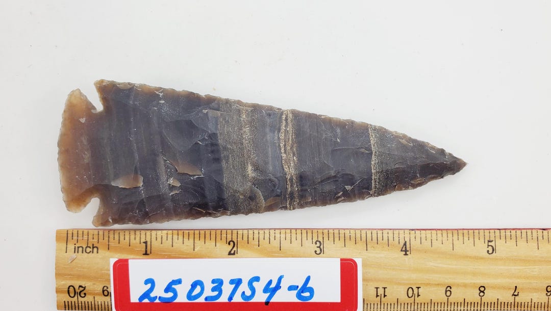 4.7" Stone Spearhead, Lance Point, Drill Point, Hand Made Knapped - Etsy