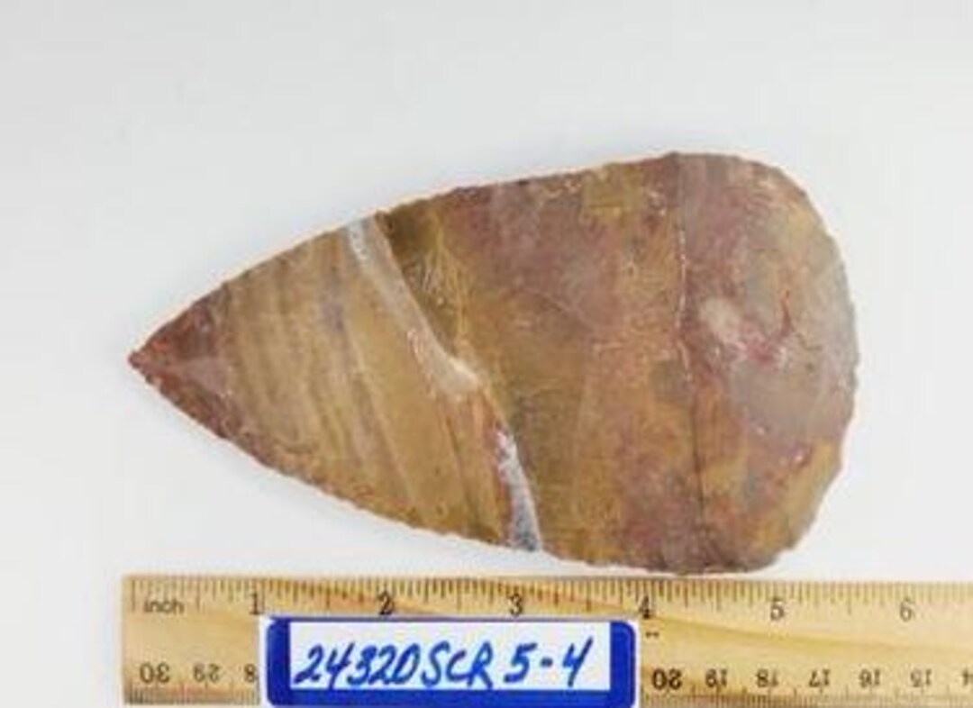 5.5 Stone Scraper Biface Skinner Knife Hand Knapped Agate - Etsy