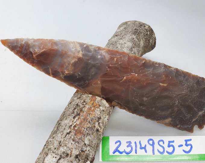 5.4" Spearhead, Lance Head, Drill Point - Hand Knapped Agate - Etsy