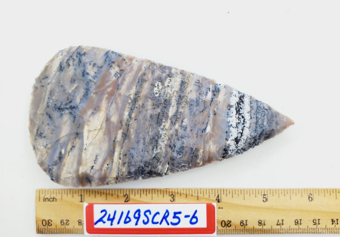 5.6 Stone Scraper Biface Skinner Knife Hand Knapped Agate - Etsy