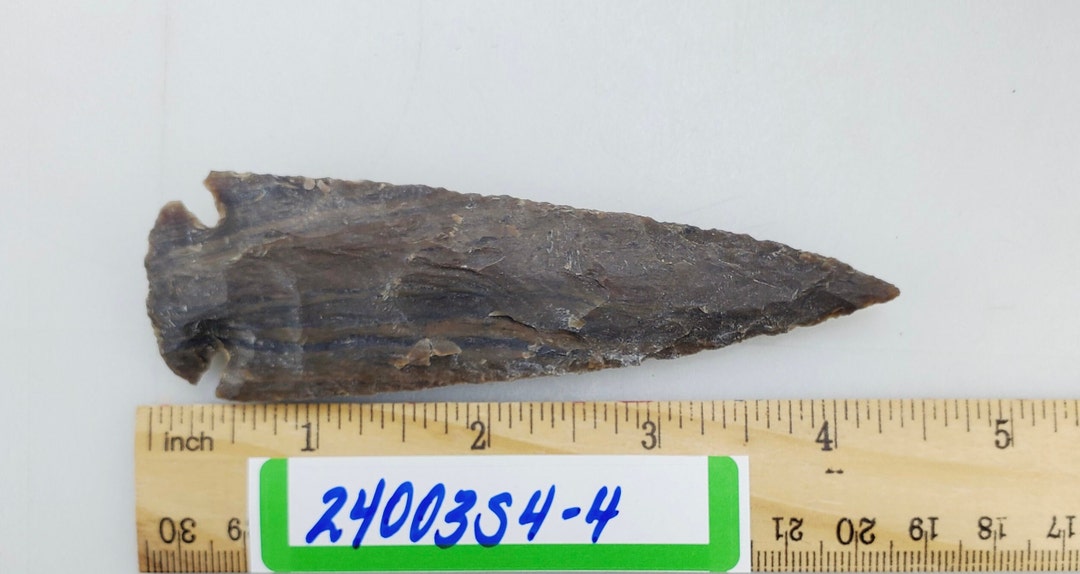 4.25" Stone Spearhead, Lance Point, Drill Point, Hand Made Knapped - Etsy