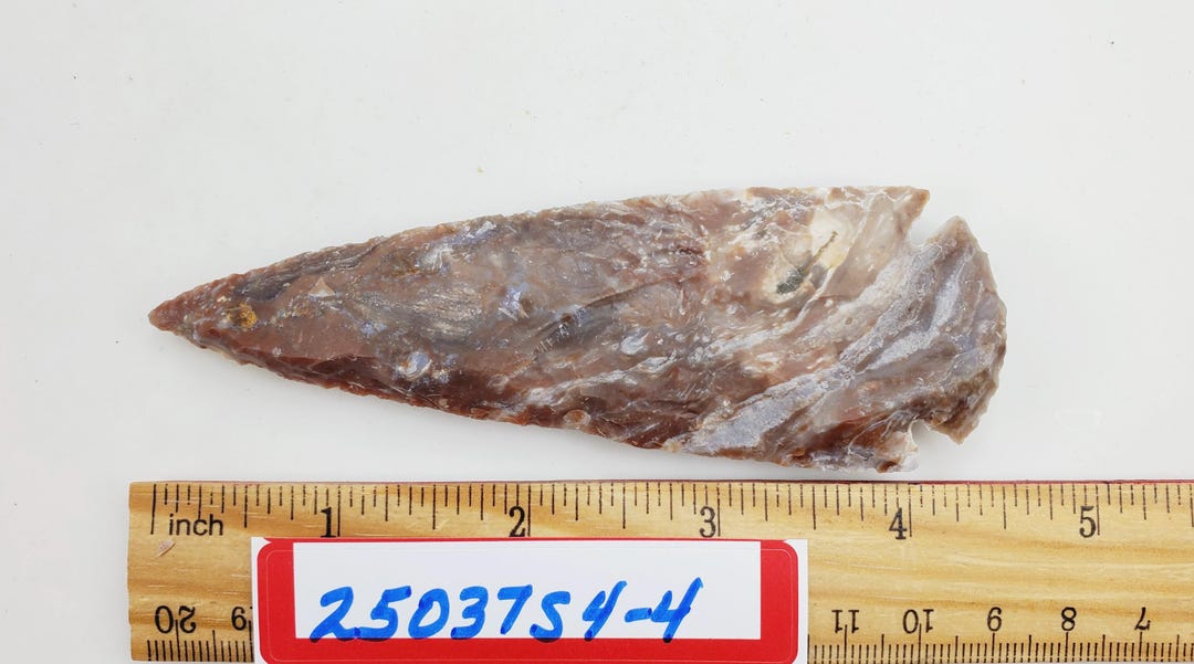 4.5" Stone Spearhead, Lance Point, Drill Point, Hand Made Knapped - Etsy