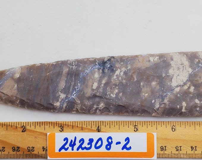 8" Stone Spearhead, Lance Point, Drill Point, Hand Made Knapped - Etsy