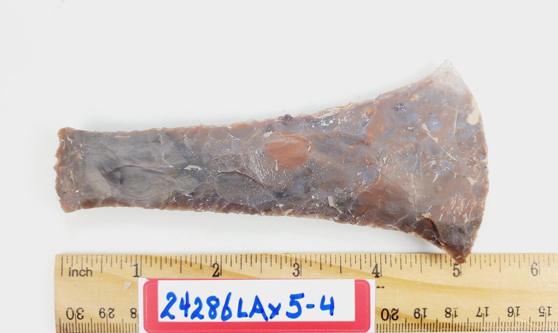 5.25 Lakota Style Stone Ax Head Hand Knapped Agate. - Etsy