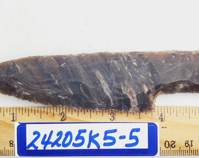 5.2" Stone Knife Blade - Hunting - Skinning - Hand Knapped Agate - Etsy