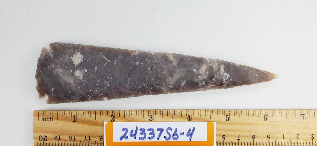 6.25 Spearhead, Lance Head, Drill Point Hand Knapped Agate - Etsy