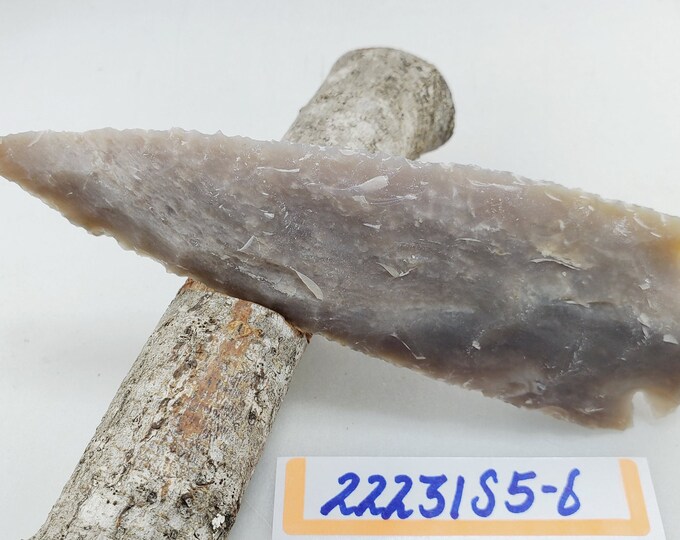 5.9" Spearhead, Lance Head, Drill Point - Hand Knapped Agate - Etsy