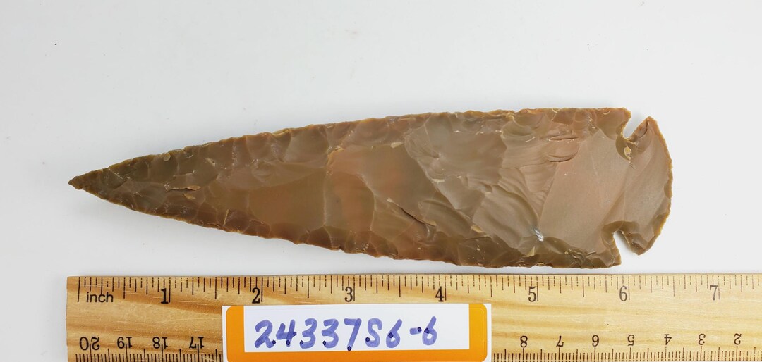 6.5 Spearhead, Lance Head, Drill Point Hand Knapped Agate - Etsy