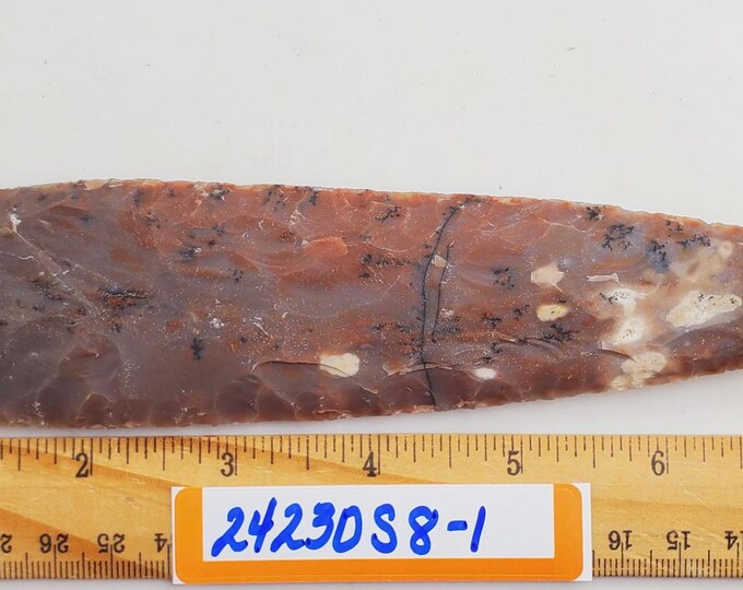 8" Stone Spearhead, Lance Point, Drill Point, Hand Made Knapped - Etsy