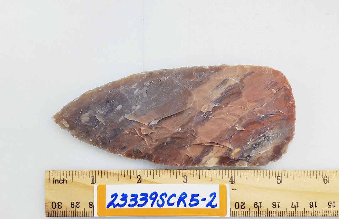 5.25 Stone Scraper Biface Skinner Knife Hand - Etsy