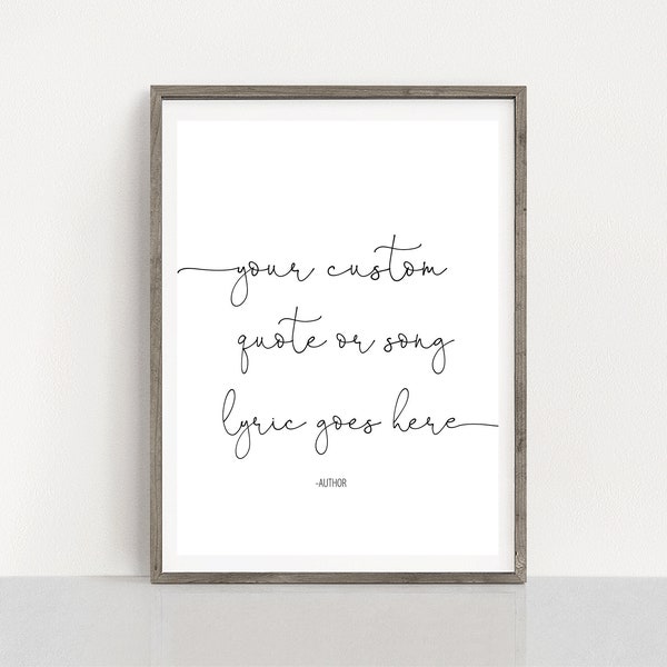 Lyric Quote - Etsy